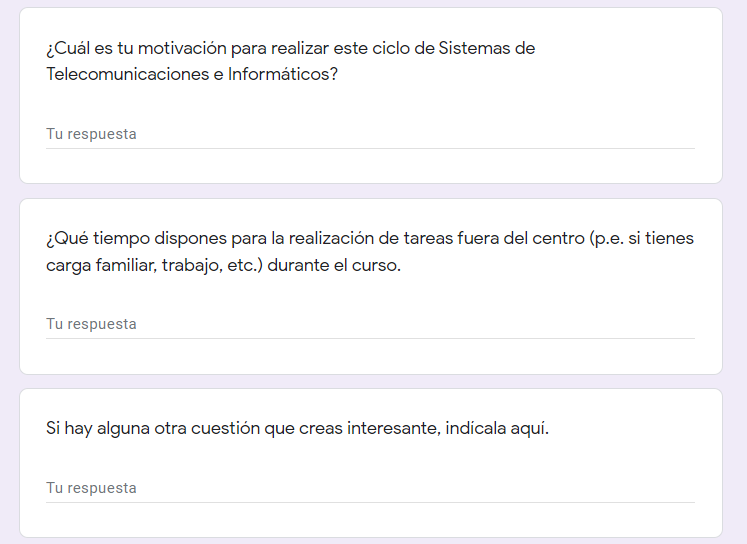 Conociendo al alumnado con Google Forms - IES Polígono Sur